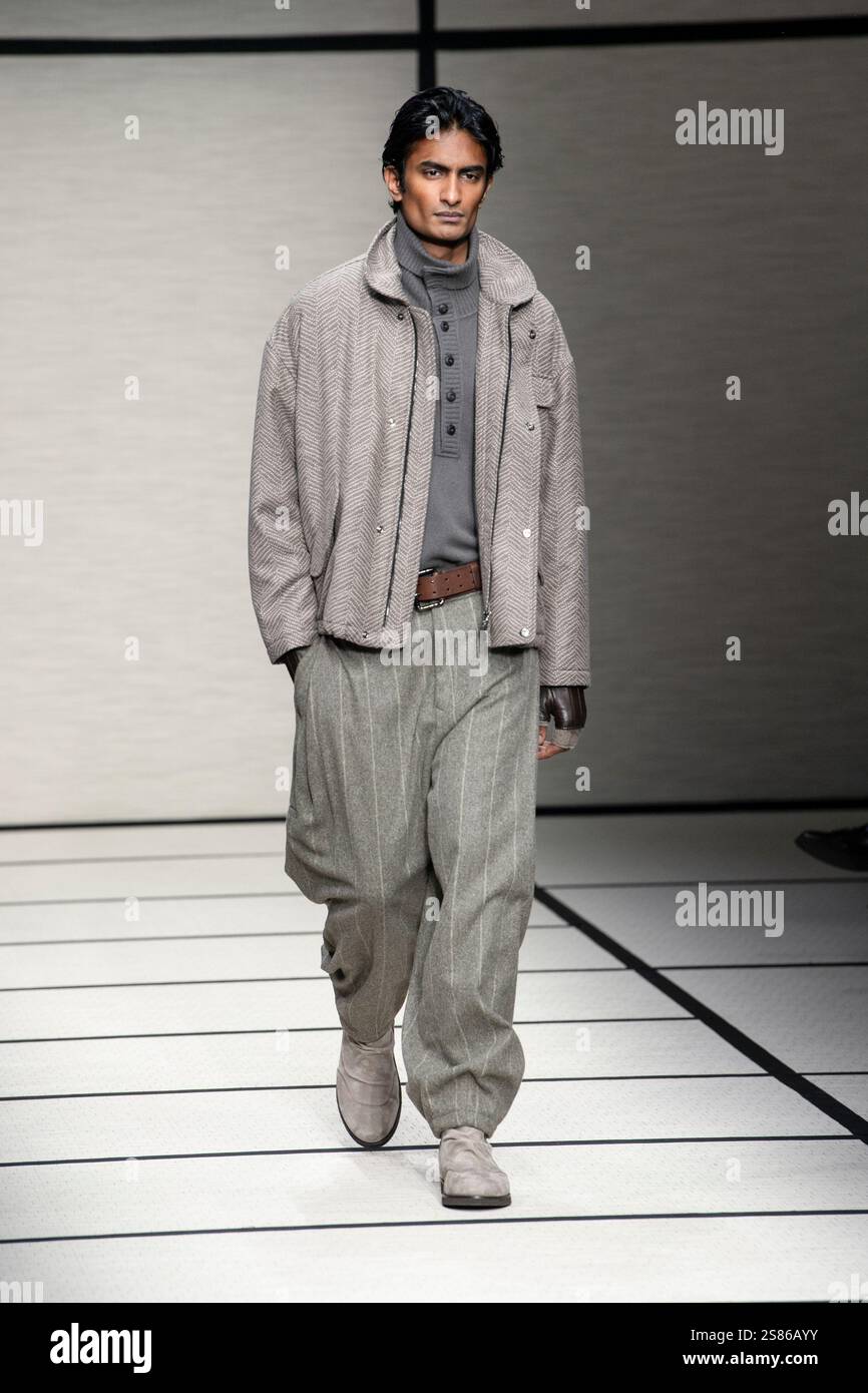 Rishi Robin Milan Fashion Week - Men F/W 2025-26 Giorgio Armani fashion ...