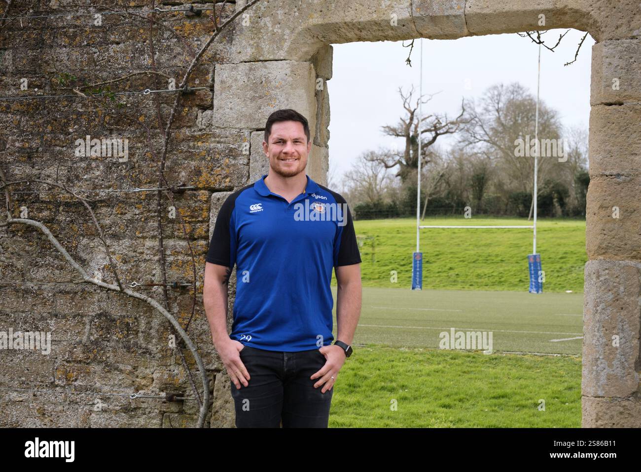 Shot in 2020. Portrait of Bath Rugby club Flanker, Francois Louw at ...