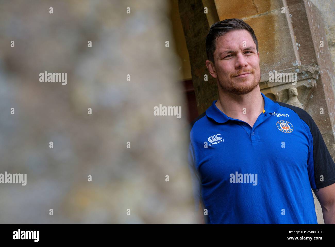 Shot in 2020. Portrait of Bath Rugby club Flanker, Francois Louw at ...