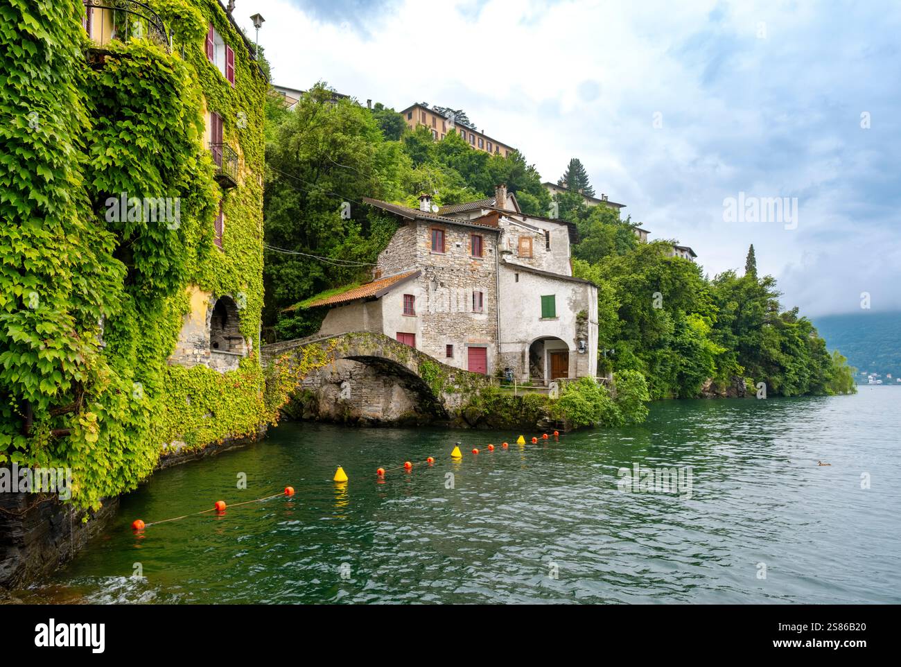 Ponte della Civera bridge, Nesso, Lake Como, Lago di Como, Italy Stock ...