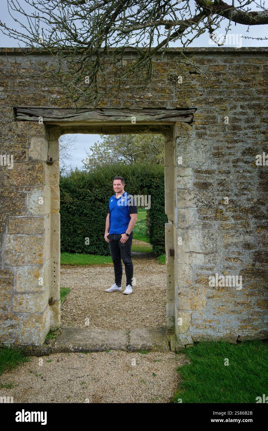 Shot in 2020. Portrait of Bath Rugby club Flanker, Francois Louw at ...