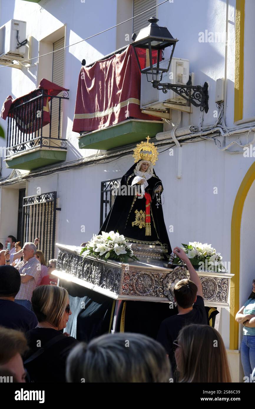 Traditonal Palm Sunday procession for children at the beginning of ...