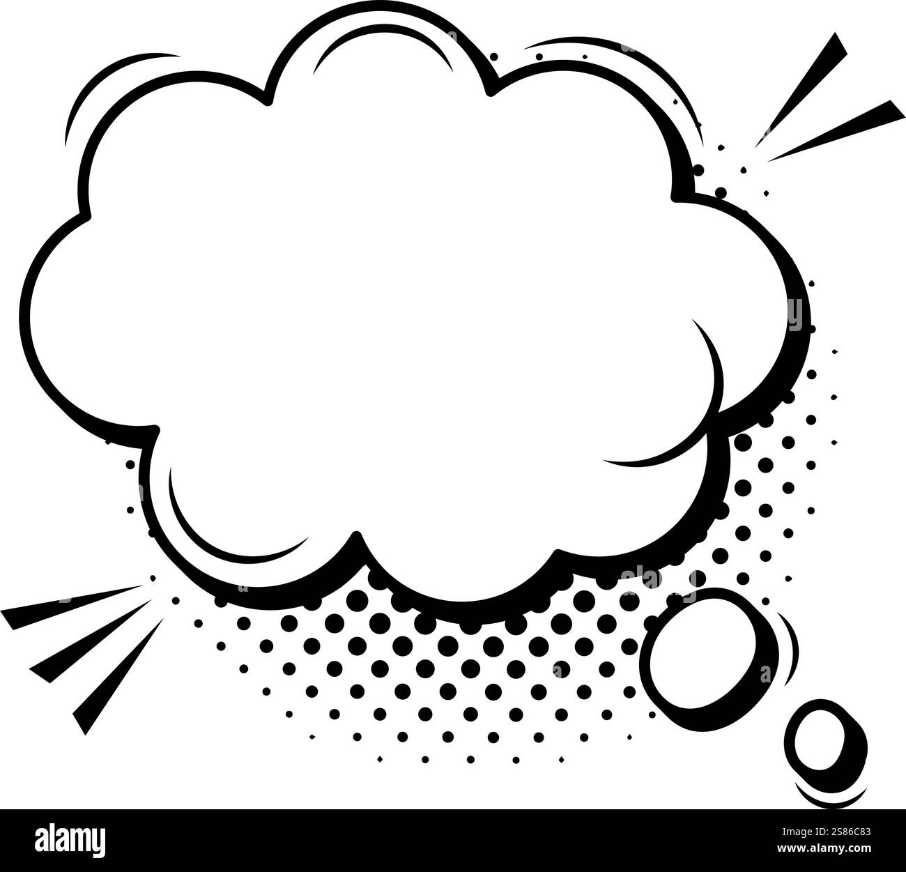 Cloud quote speech icon Black and White Stock Photos & Images - Alamy