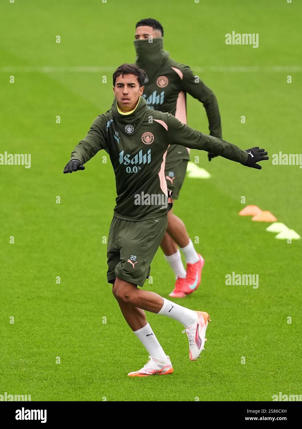 Manchester City's Vitor Reis during a training session at the City ...