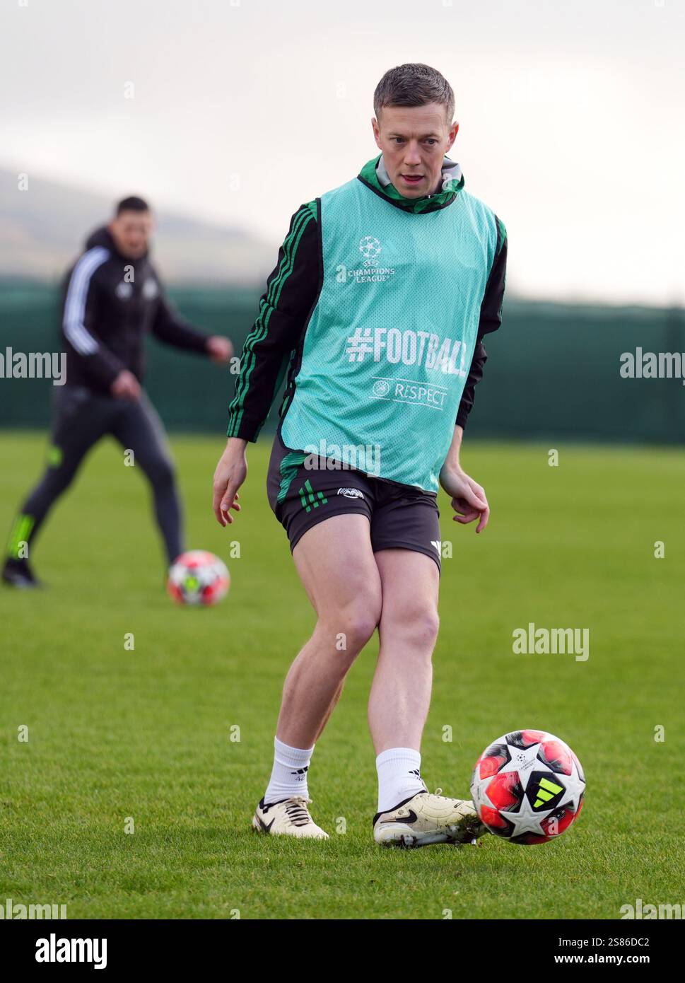 Celtic's Callum McGregor during a training session at the Lennoxtown ...