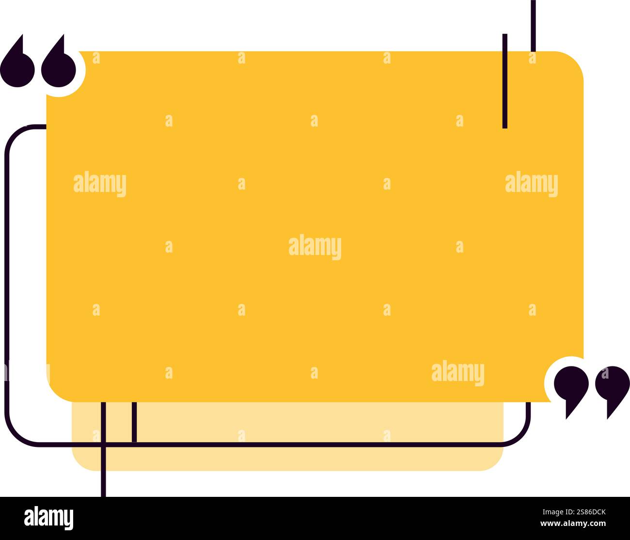 Yellow text box with quotation marks is perfect for adding testimonials ...