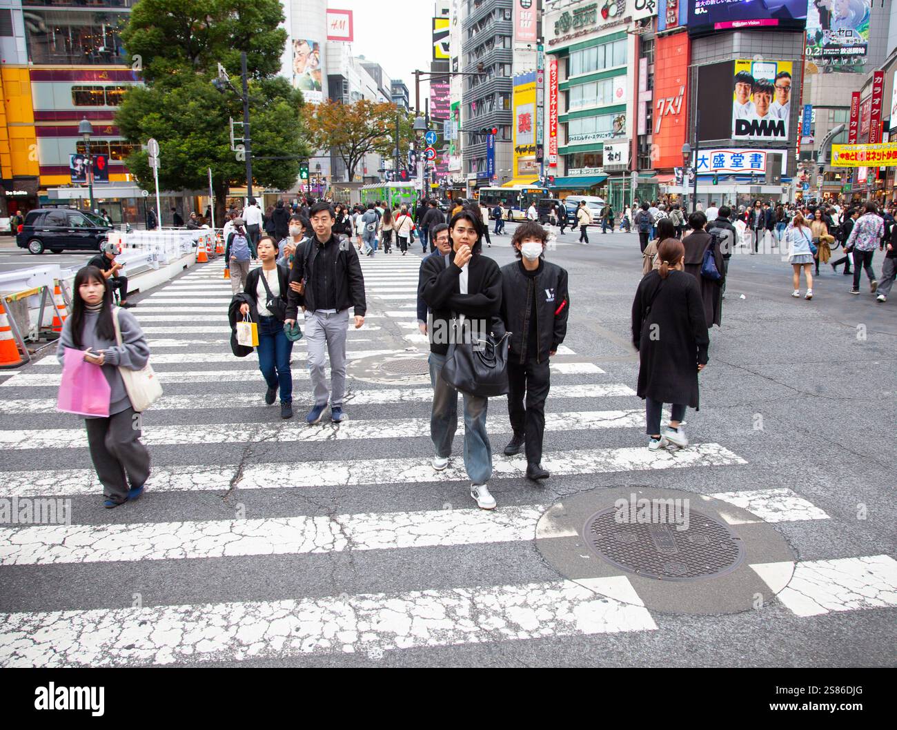 Shibuya intersection, also known as Shibuya Scramble and Shibuya ...