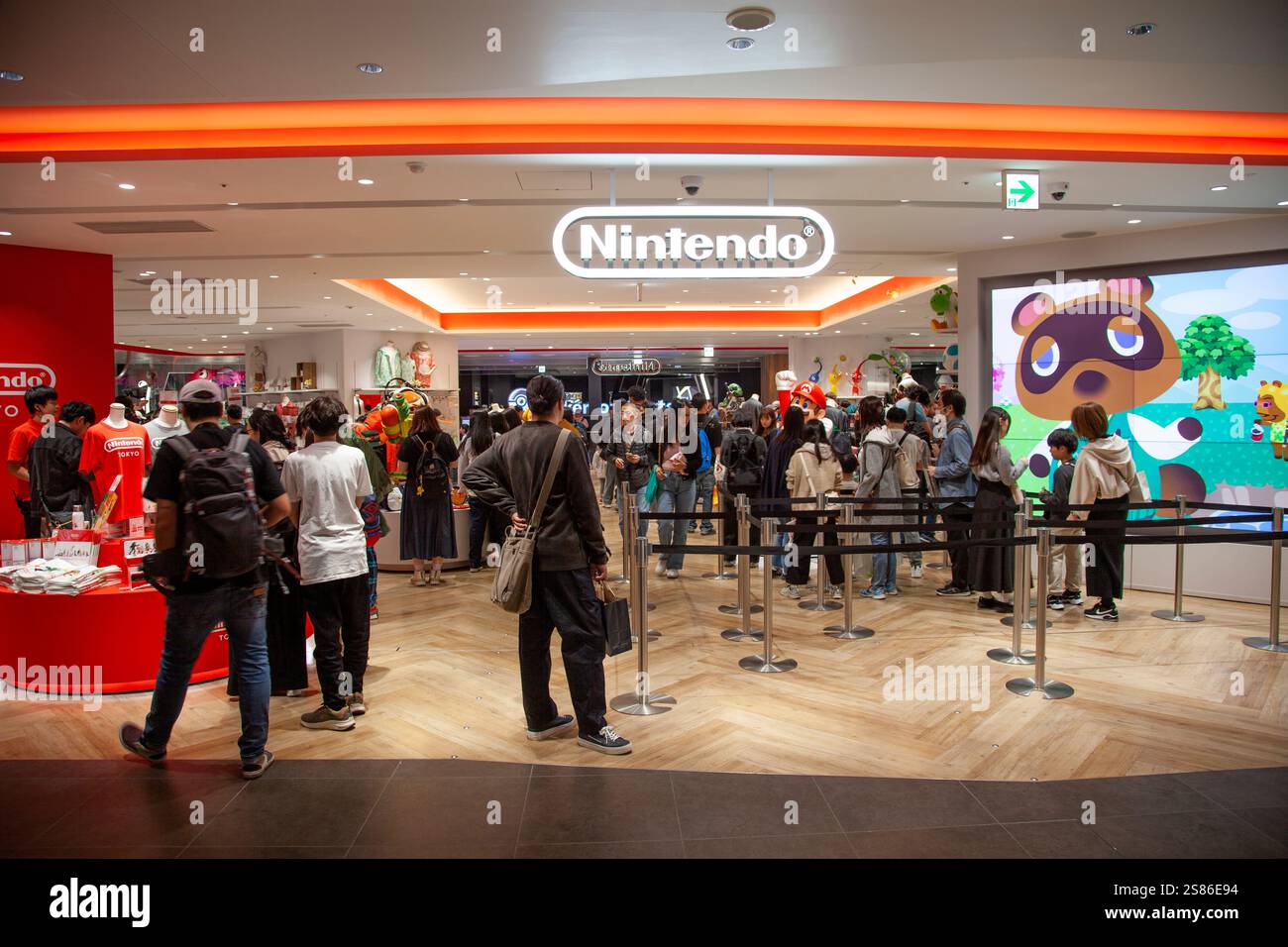 The Nintendo store in Shibuya, Tokyo with lots of visitors Stock Photo ...