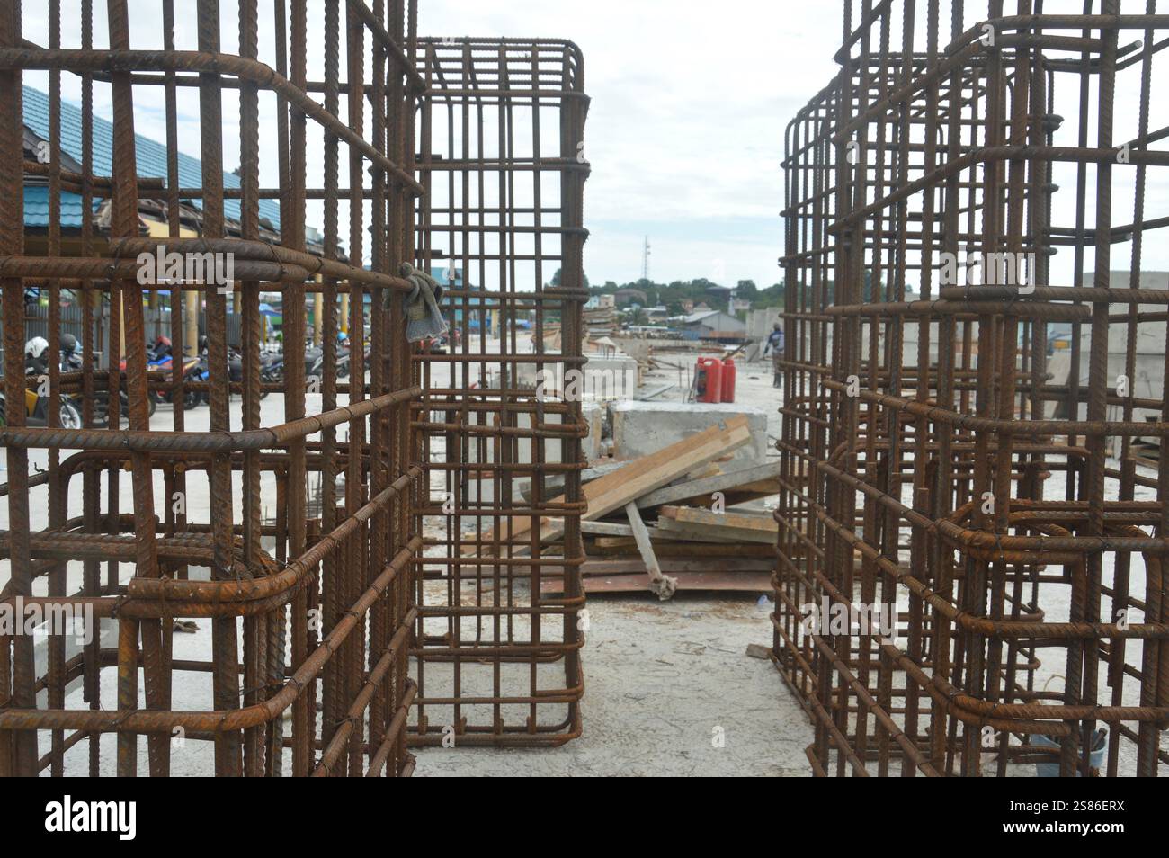 TARAKAN - INDONESIA 8 February 2019 : construction process for the ...