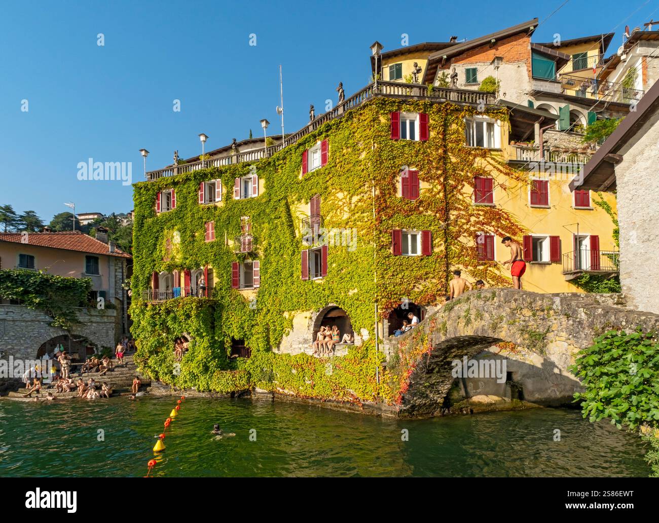 Ponte della Civera bridge, Borgo di Nesso, Lake Como, Lago di Como ...