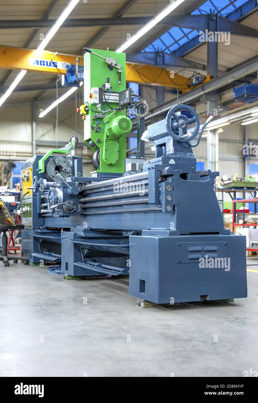 Modern metal lathes in industrial hi-res stock photography and images ...