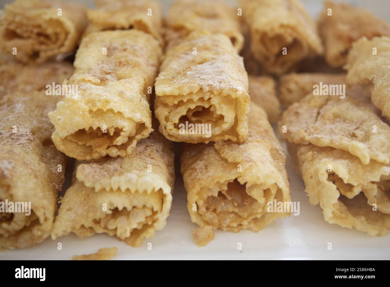 Honey roll, traditional Greek pastry, Peloponnese, Greece, Europe Stock ...
