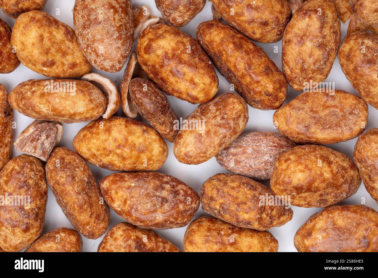 Roasted almond coated caramel hi-res stock photography and images - Alamy
