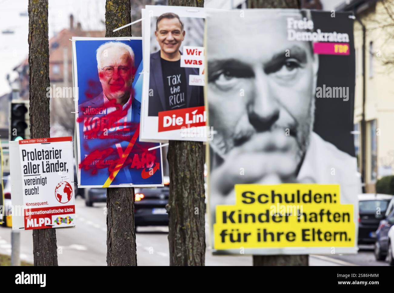 Election posters for the Bundestag election 2025, BTW25. Election ...
