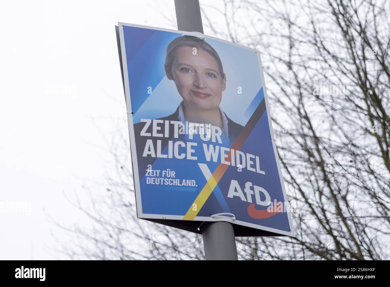 Berlin, Germany - 18 January 2025: Election poster for the 2025 ...