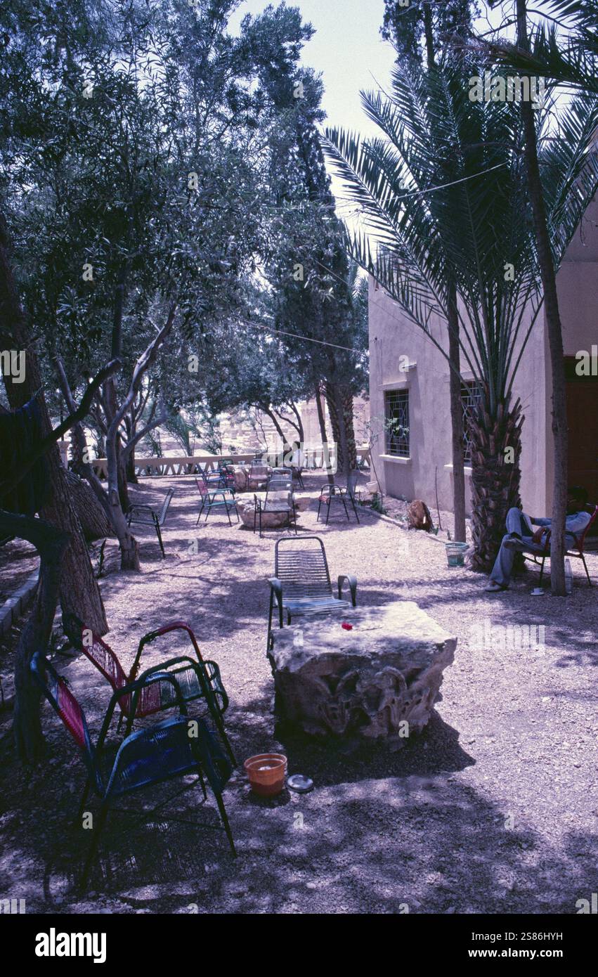 Campsite and hotel near the Palmyra archaeological site, Tadmor, Syria ...