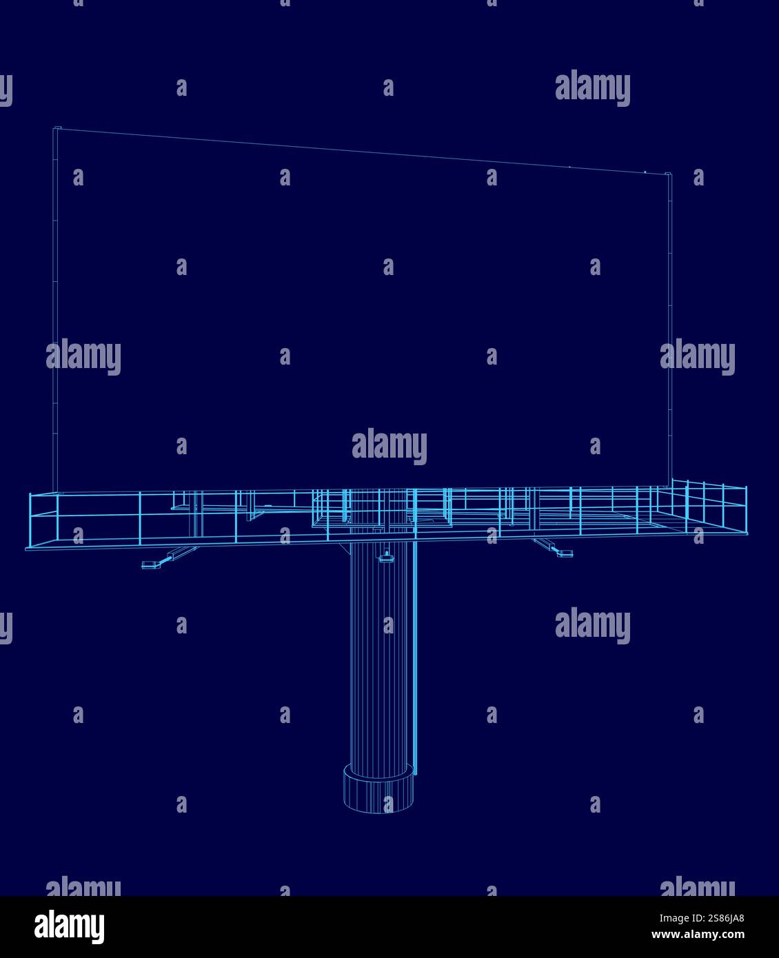 Billboard is shown in a blue color. The billboard is a large ...