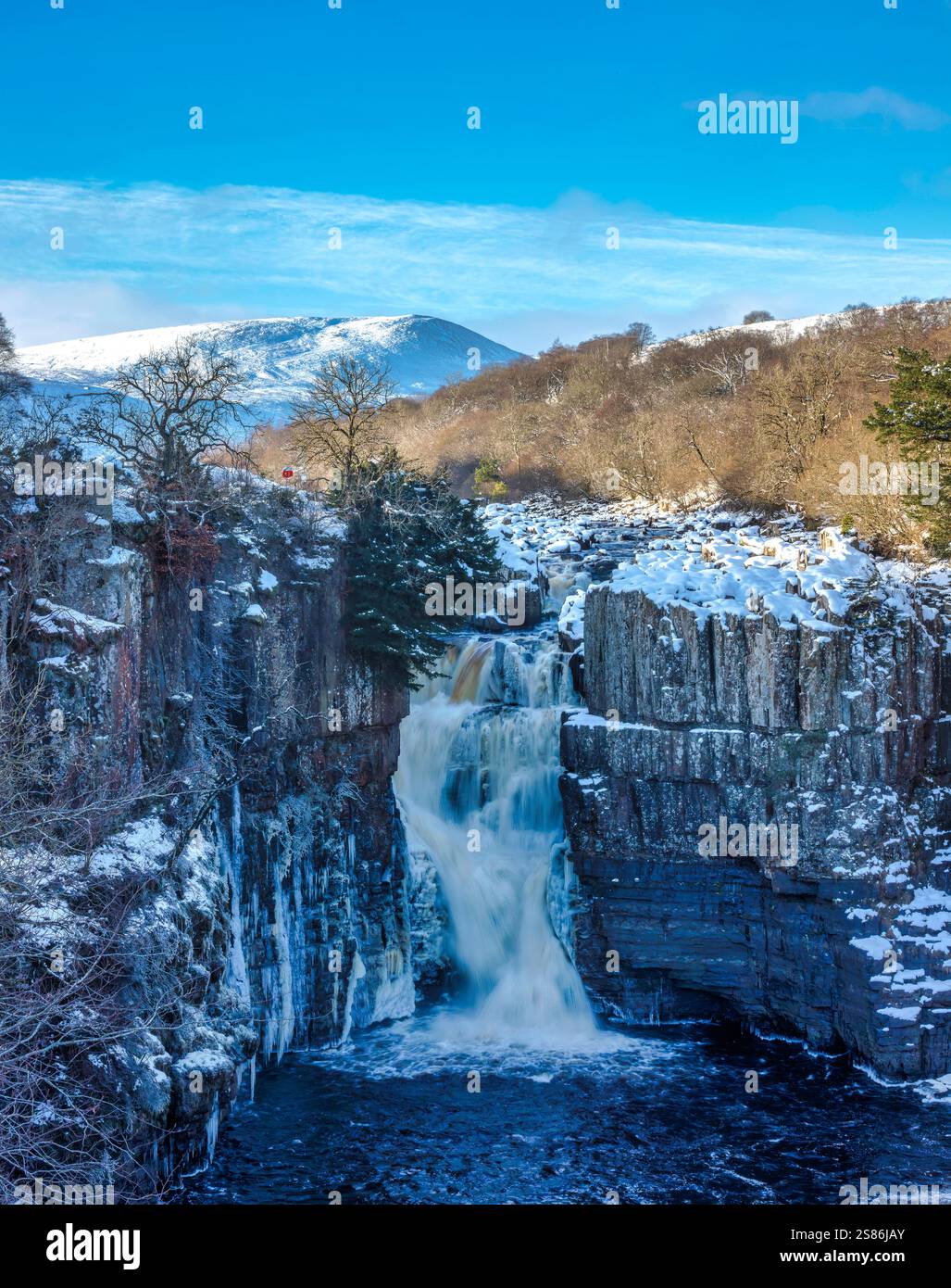 High force waterfall winter middleton hi-res stock photography and ...