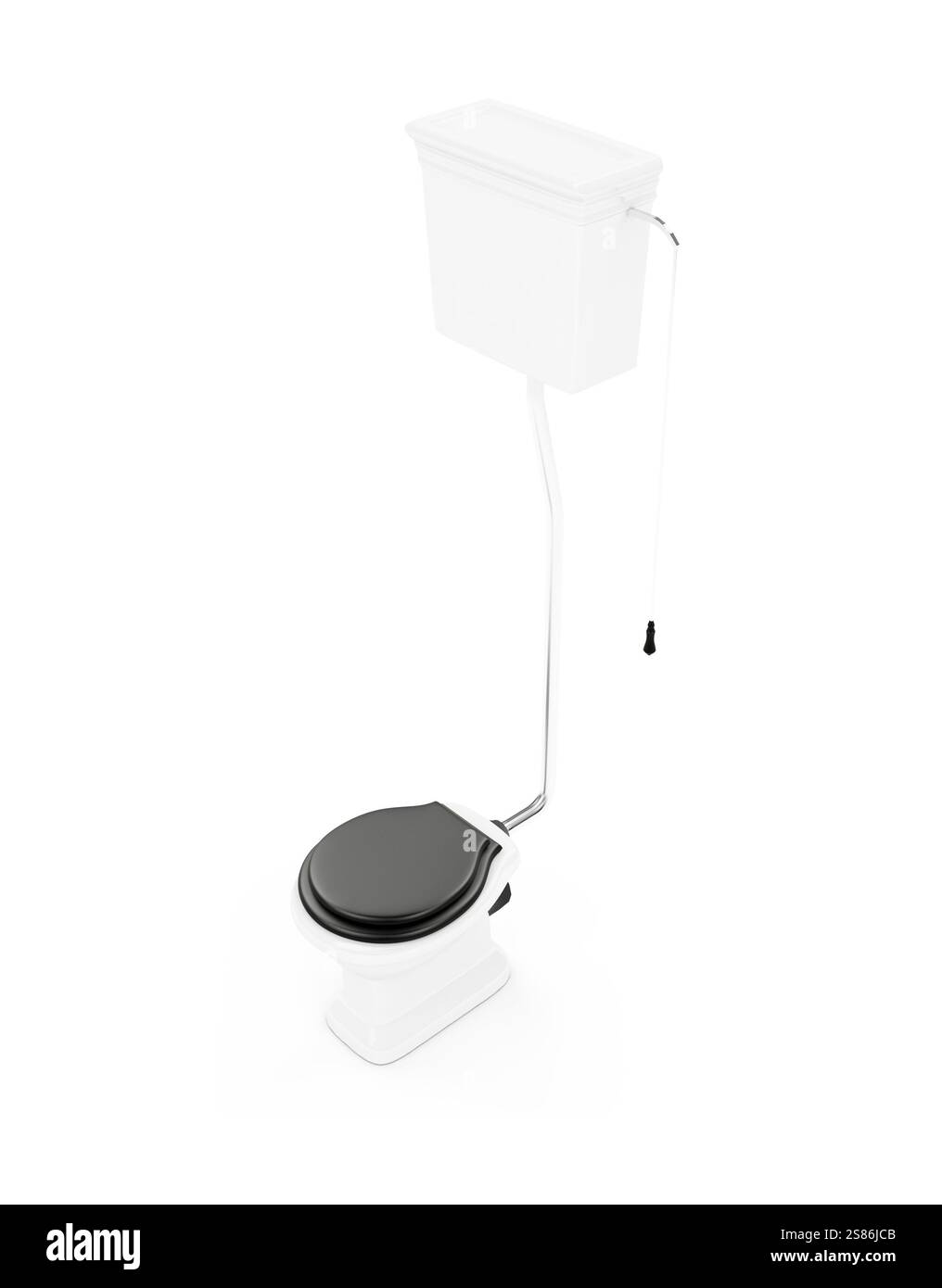 Isolated toilet against white background Stock Photo - Alamy