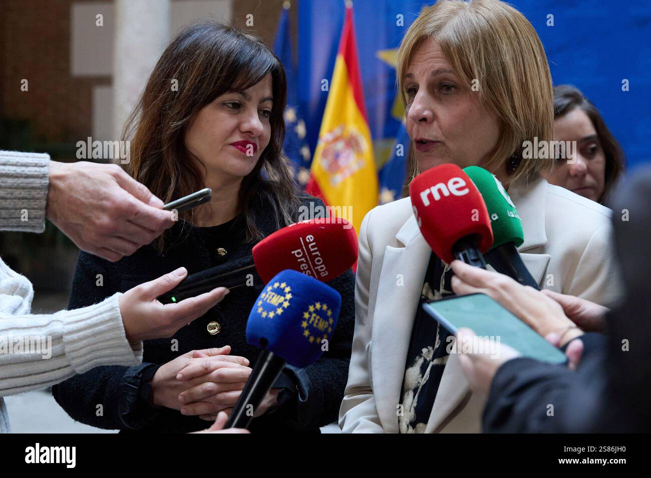 The Minister of Youth and Children, Sira Rego, and the President of the ...