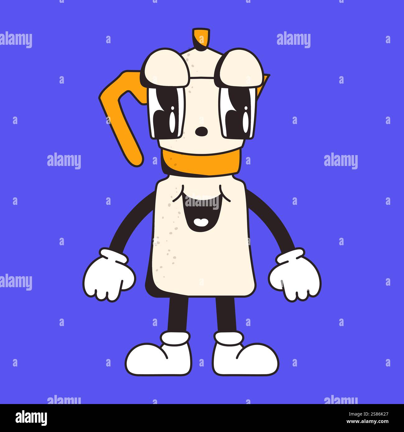 Colorful kitchen coffee maker Stock Vector Images - Alamy