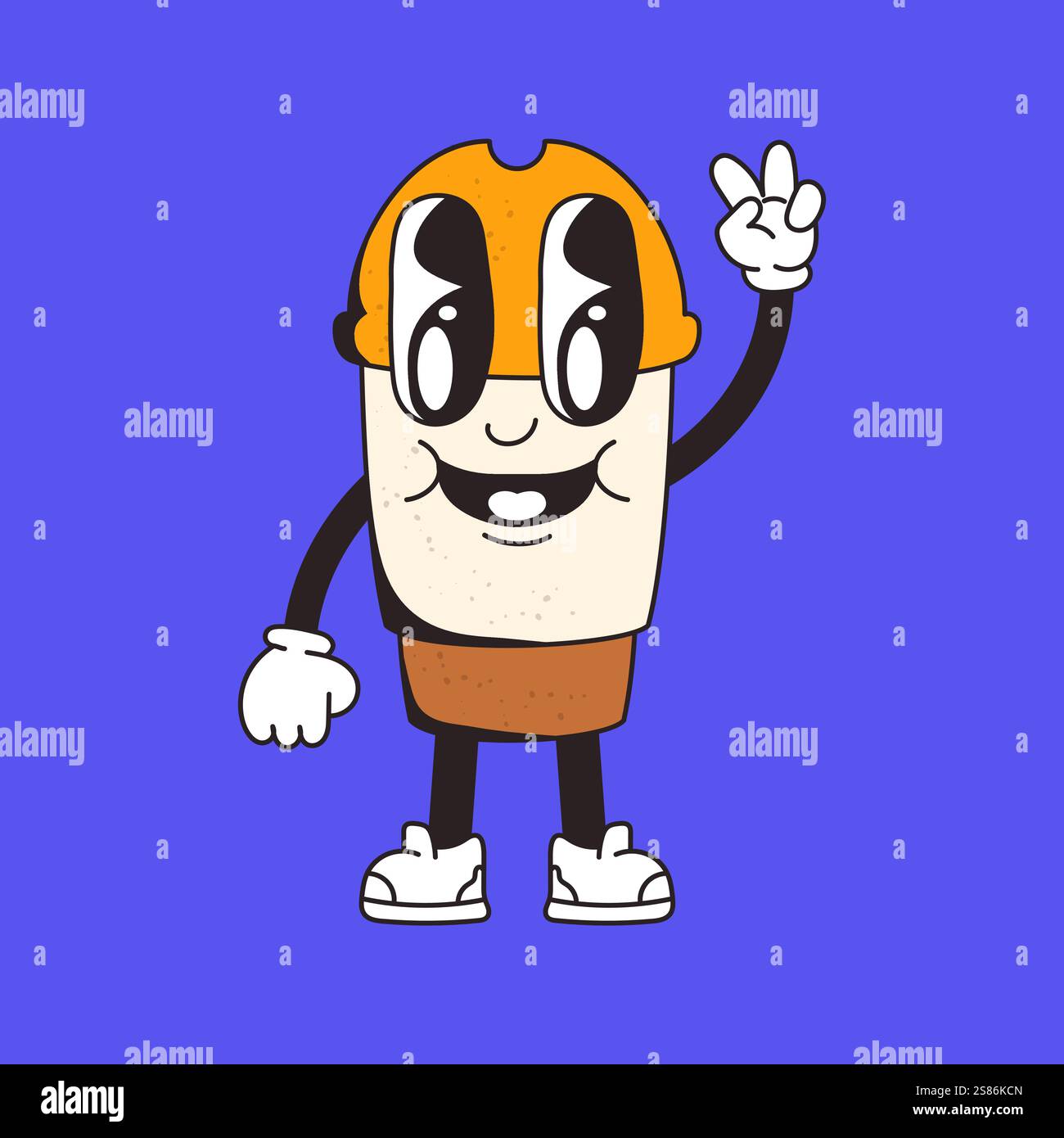 Cartoon Teapot Character Giving Peace Sign Stock Vector Image & Art - Alamy