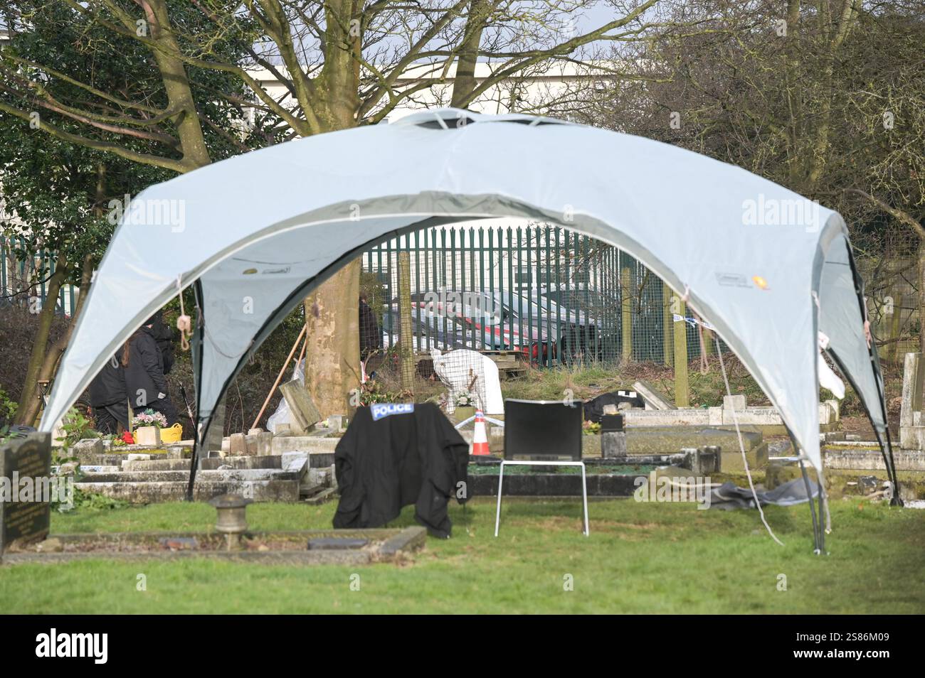 Oldbury Cemetery, 21st January 2025. A British Transport Police ...