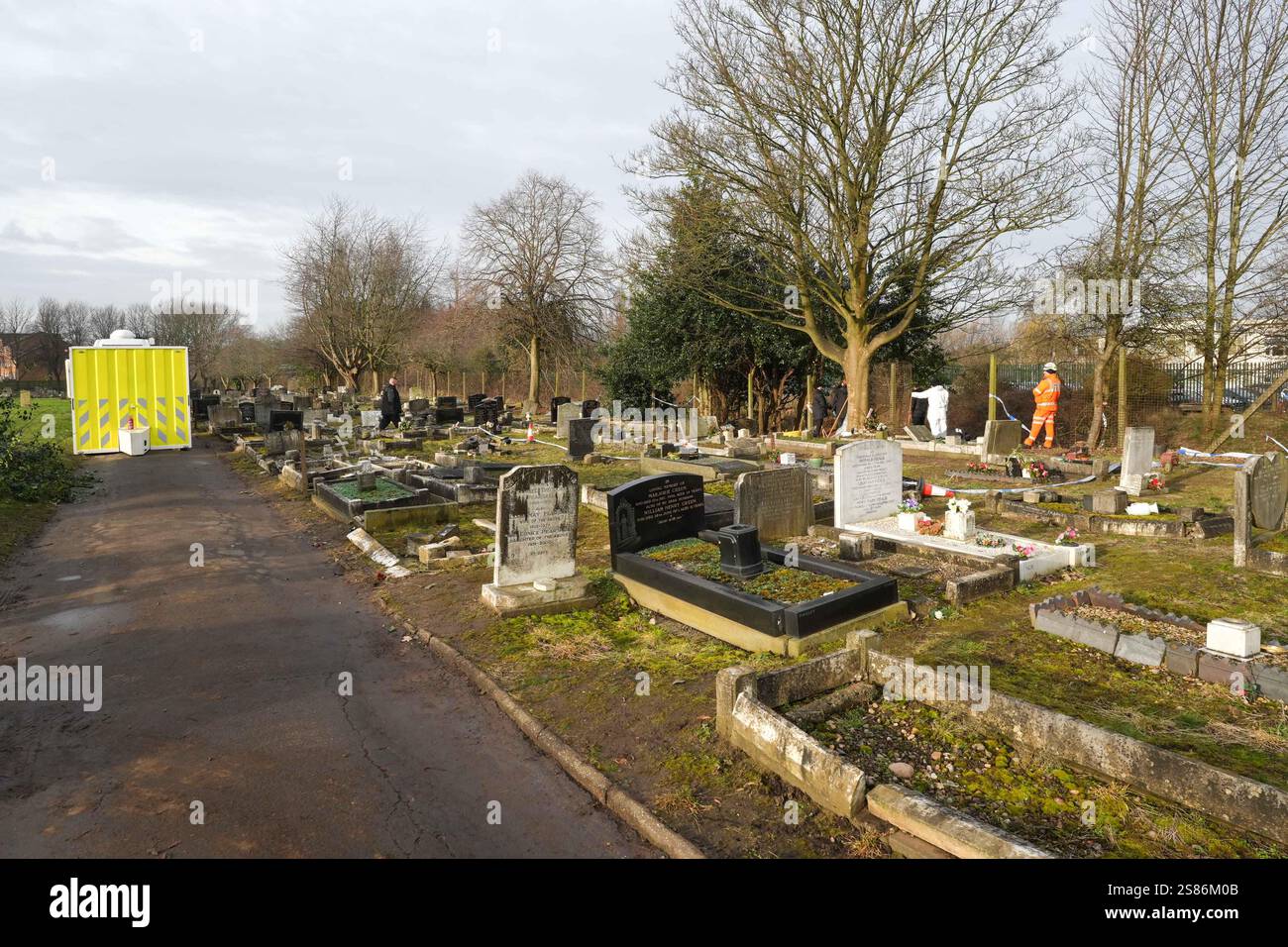 Oldbury Cemetery, 21st January 2025. A British Transport Police ...