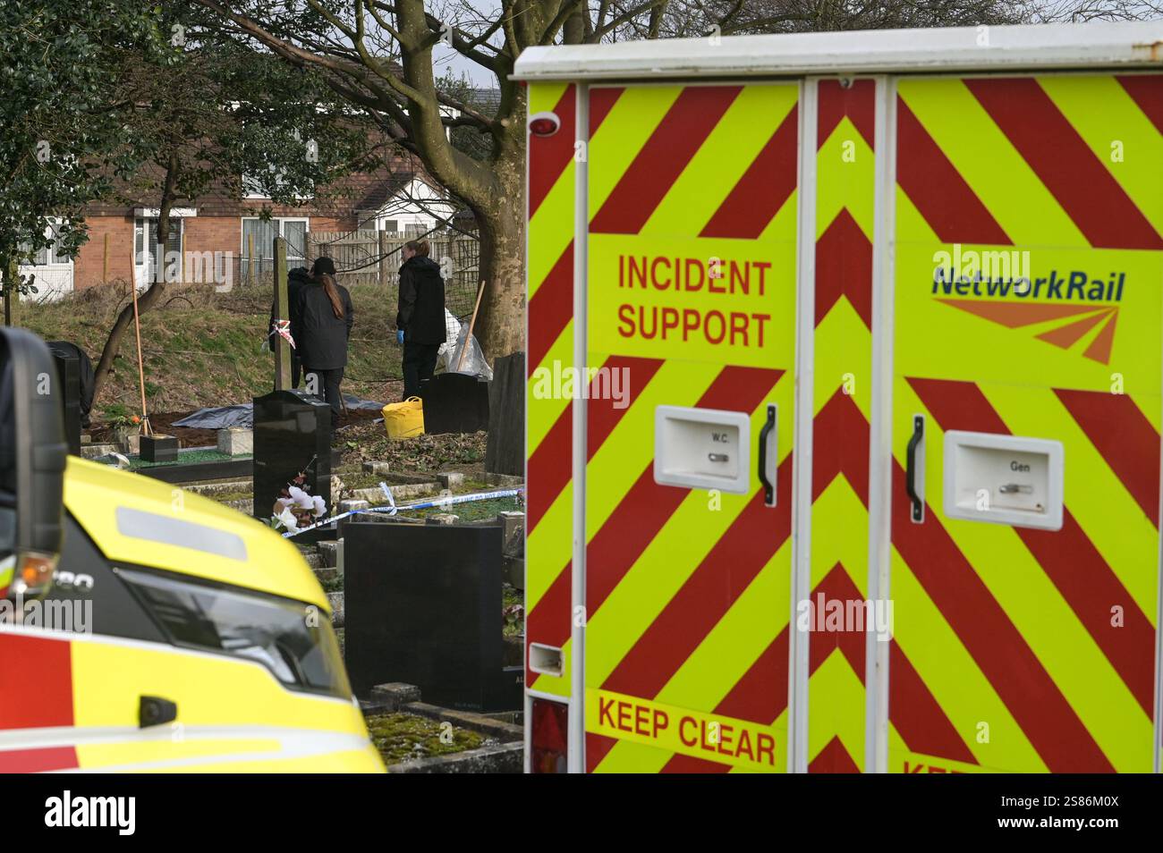 Oldbury Cemetery, 21st January 2025. A British Transport Police ...