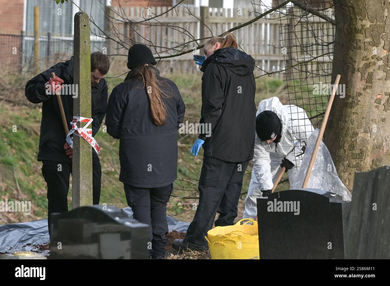 Oldbury Cemetery, 21st January 2025. A British Transport Police ...
