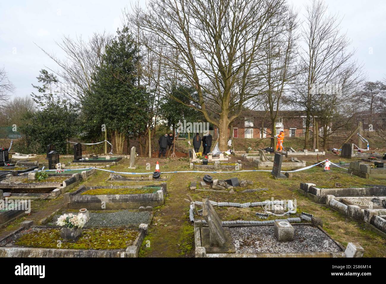 Oldbury Cemetery, 21st January 2025. A British Transport Police ...