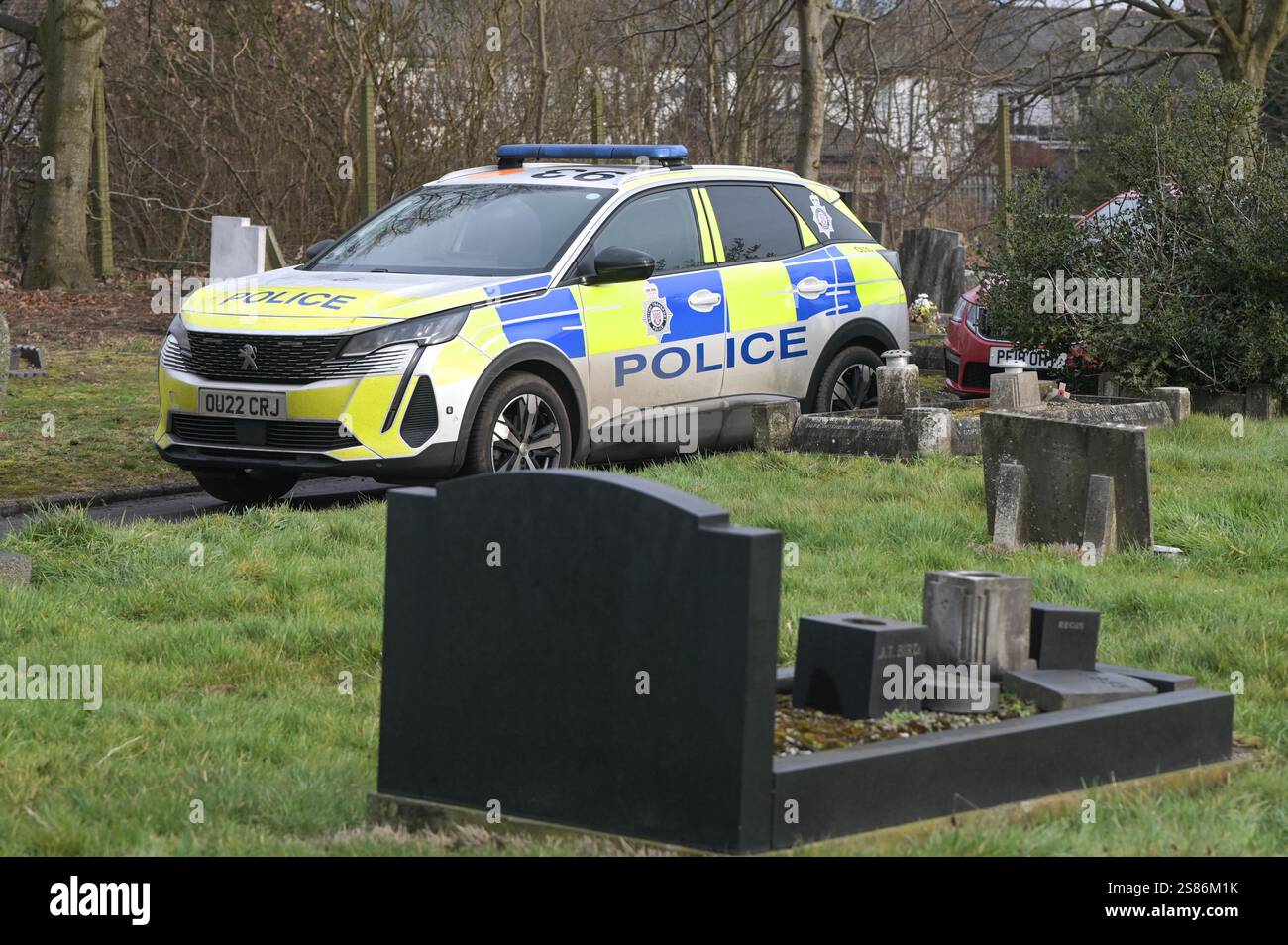 Oldbury Cemetery, 21st January 2025. A British Transport Police ...