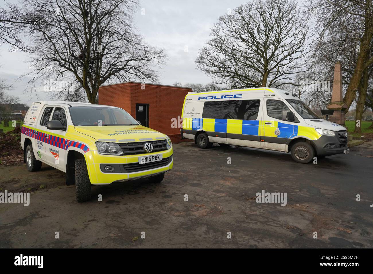 Oldbury Cemetery, 21st January 2025. A British Transport Police ...