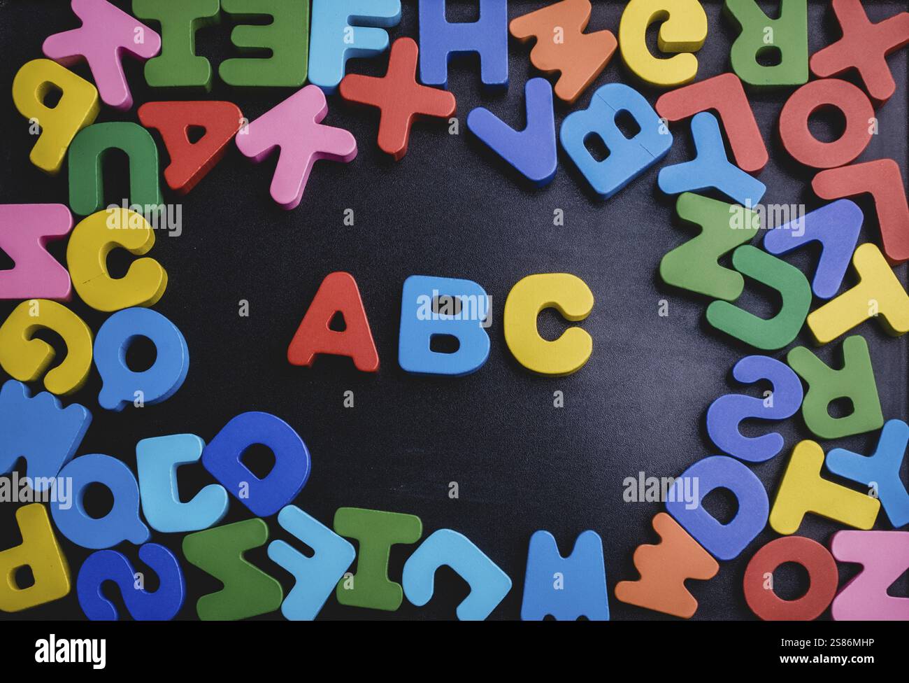 Multi color alphabet letters hi-res stock photography and images - Alamy