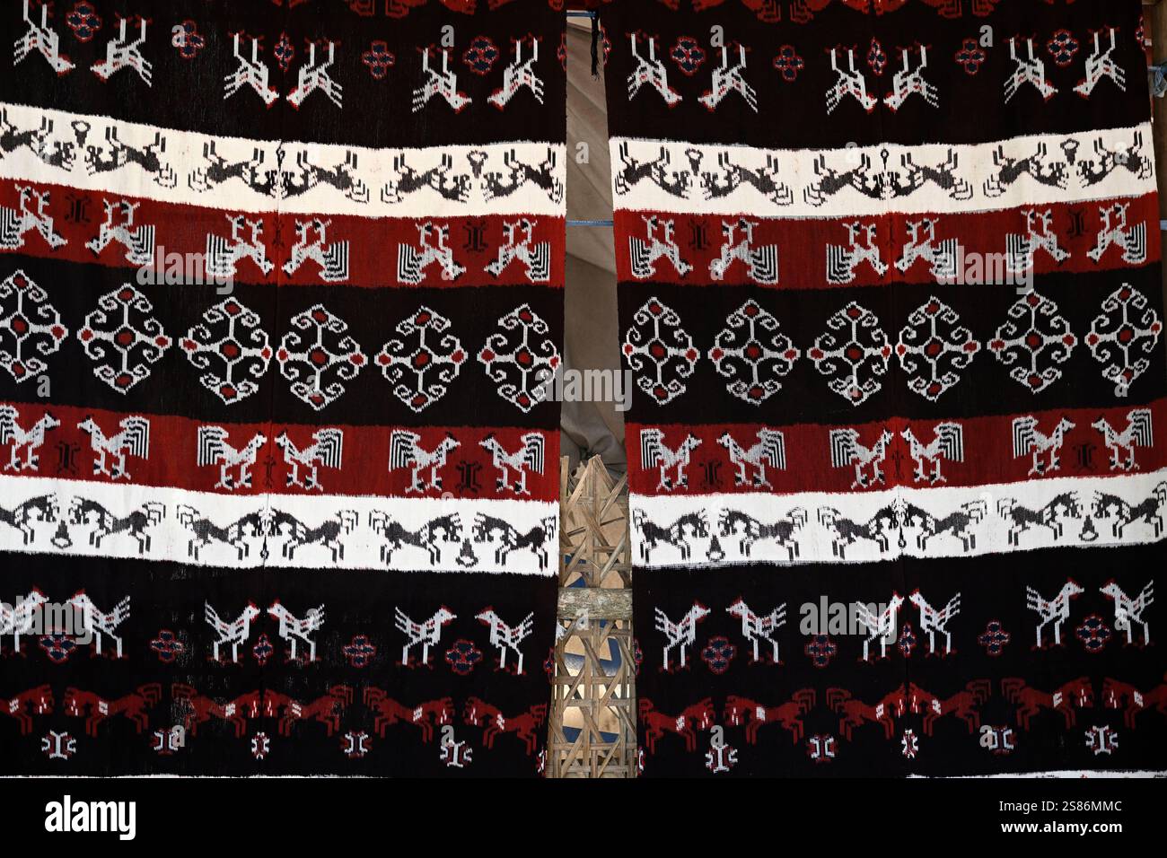 Sumba island,Indonesia, traditional ikat textile Stock Photo - Alamy
