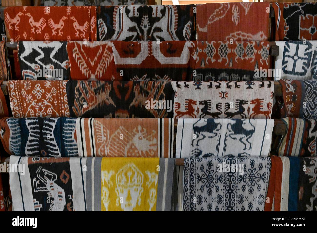 Sumba island,Indonesia, traditional ikat textile Stock Photo - Alamy