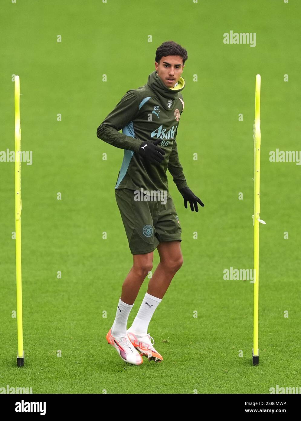 Manchester City's Vitor Reis during a training session at the City ...