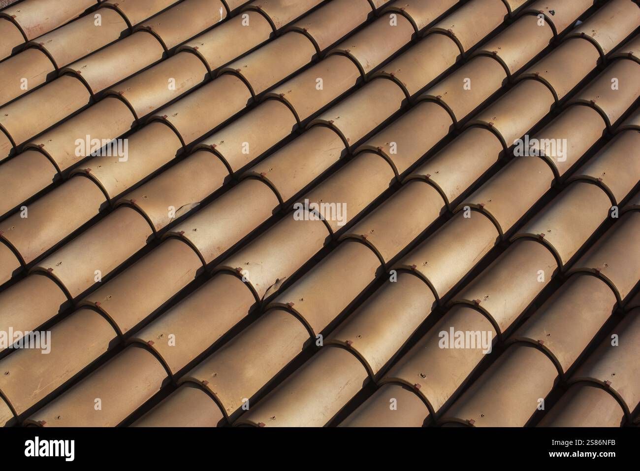 Tiles on old castle roof, architecture background. Brown roof tiles ...