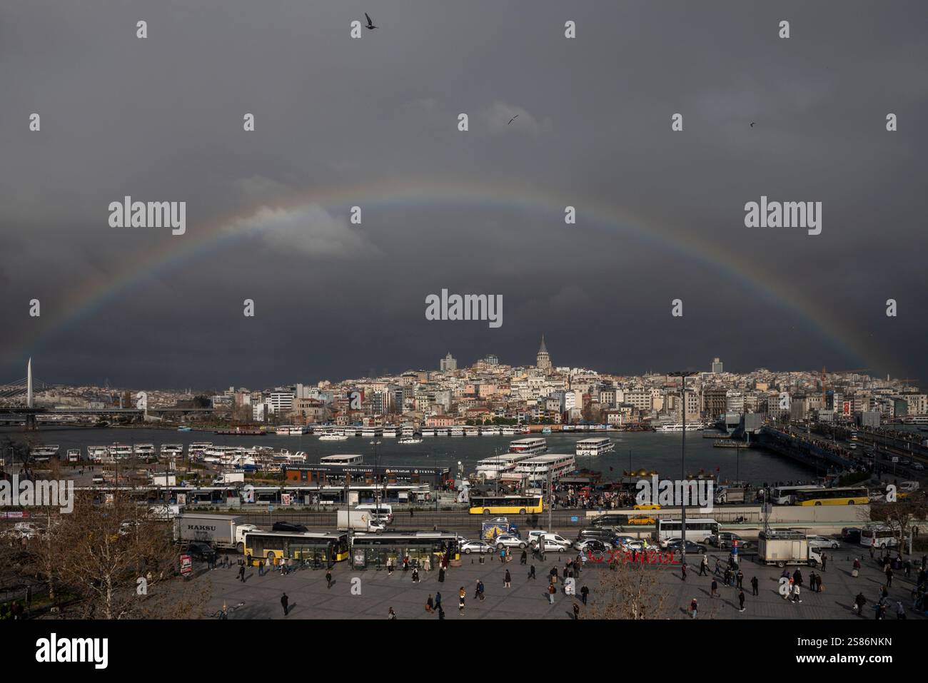 Rainy Day in Istanbul, Turkey Stock Photo - Alamy