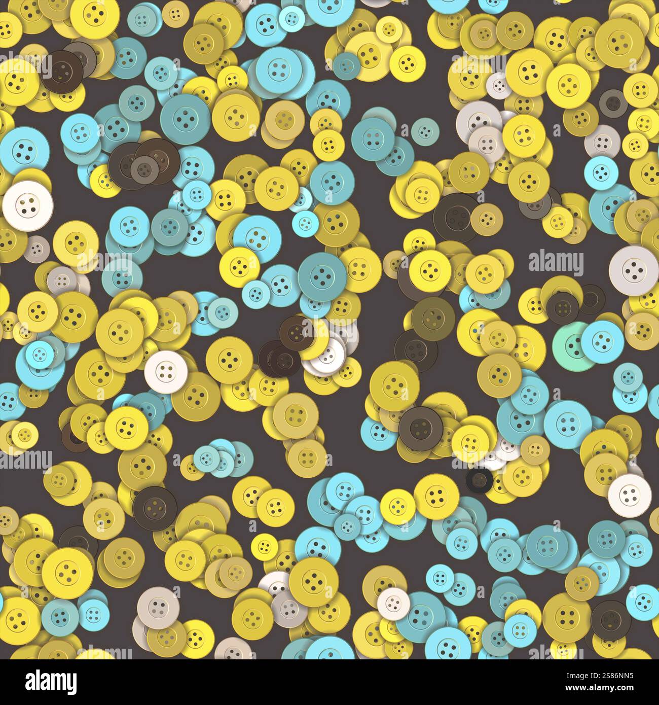 An illustration of some yellow and turquoise buttons texture background ...