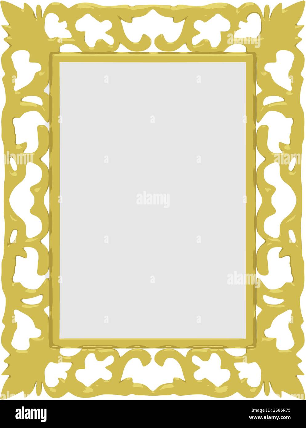 Vector gold frame Stock Photo - Alamy
