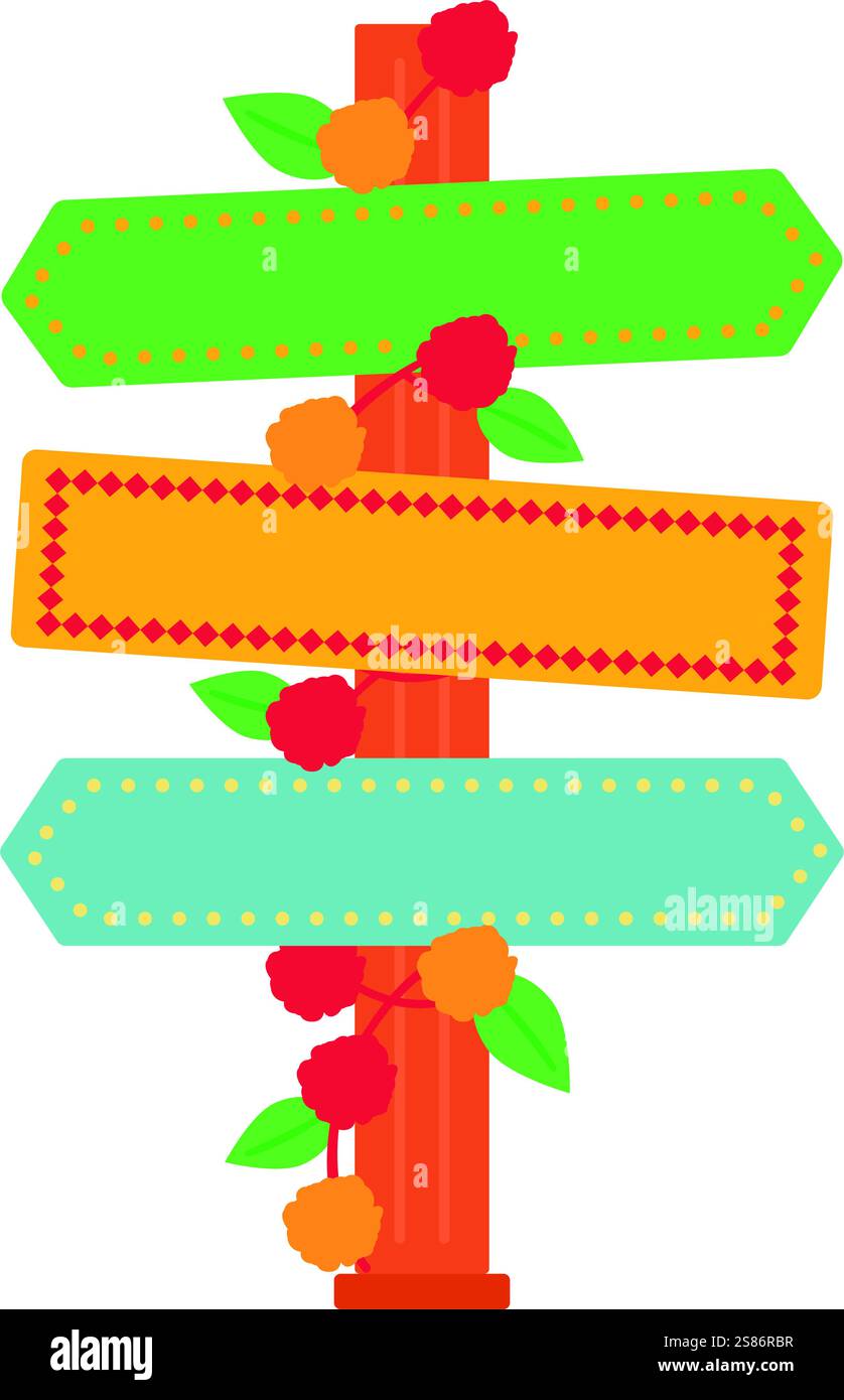 indian wedding floral signpost Stock Vector Image & Art - Alamy