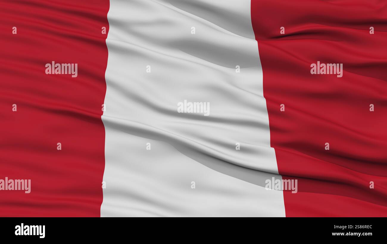 Closeup Peru Flag, Waving in the Wind, High Resolution Stock Photo - Alamy