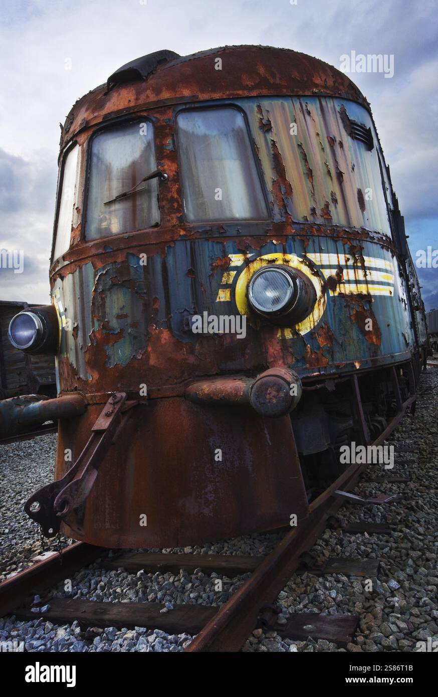 Damaged locomotives hi-res stock photography and images - Alamy