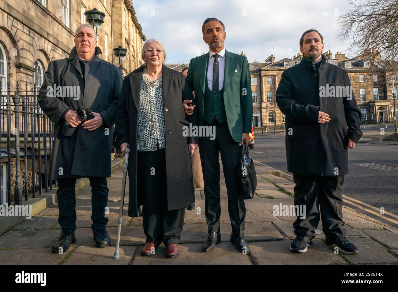 The family of murder victim Emma Caldwell, her mother Margaret Caldwell ...