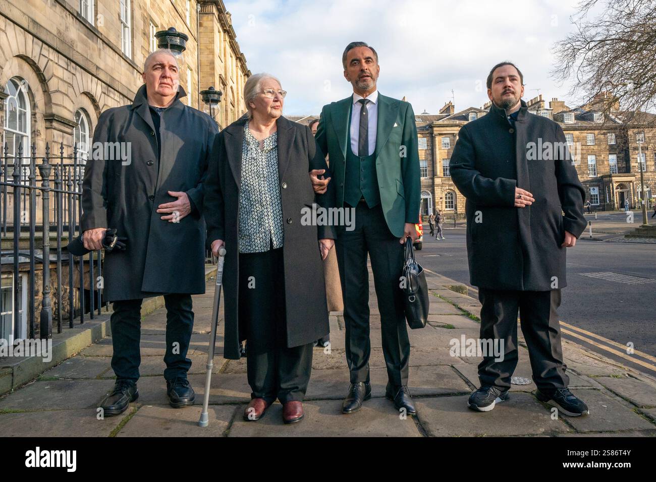 The family of murder victim Emma Caldwell, her mother Margaret Caldwell ...