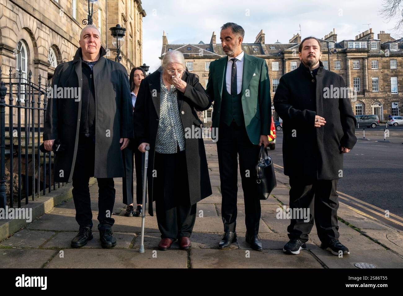 The family of murder victim Emma Caldwell, her mother Margaret Caldwell ...