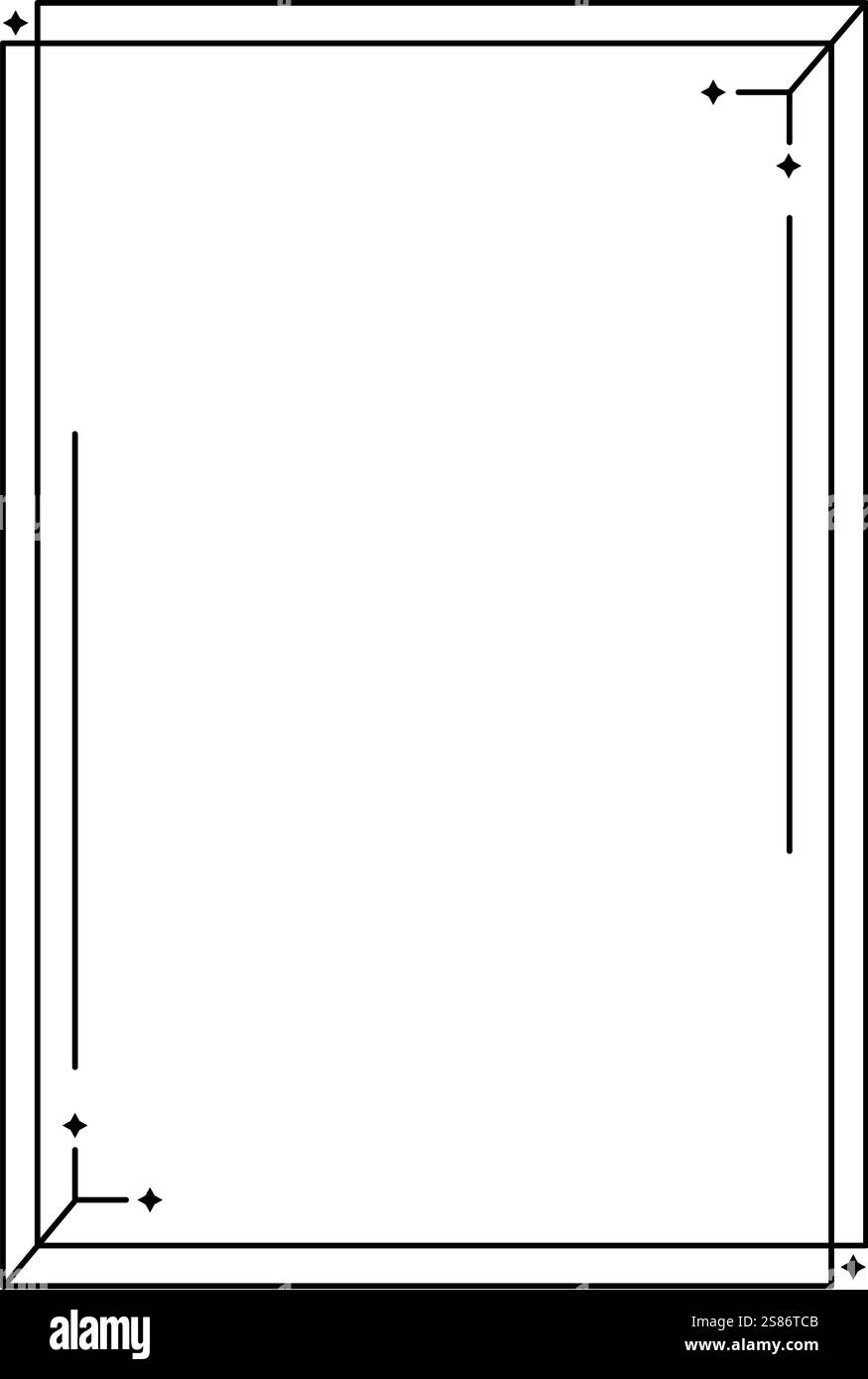 monochrome frame isolated Stock Vector Image & Art - Alamy