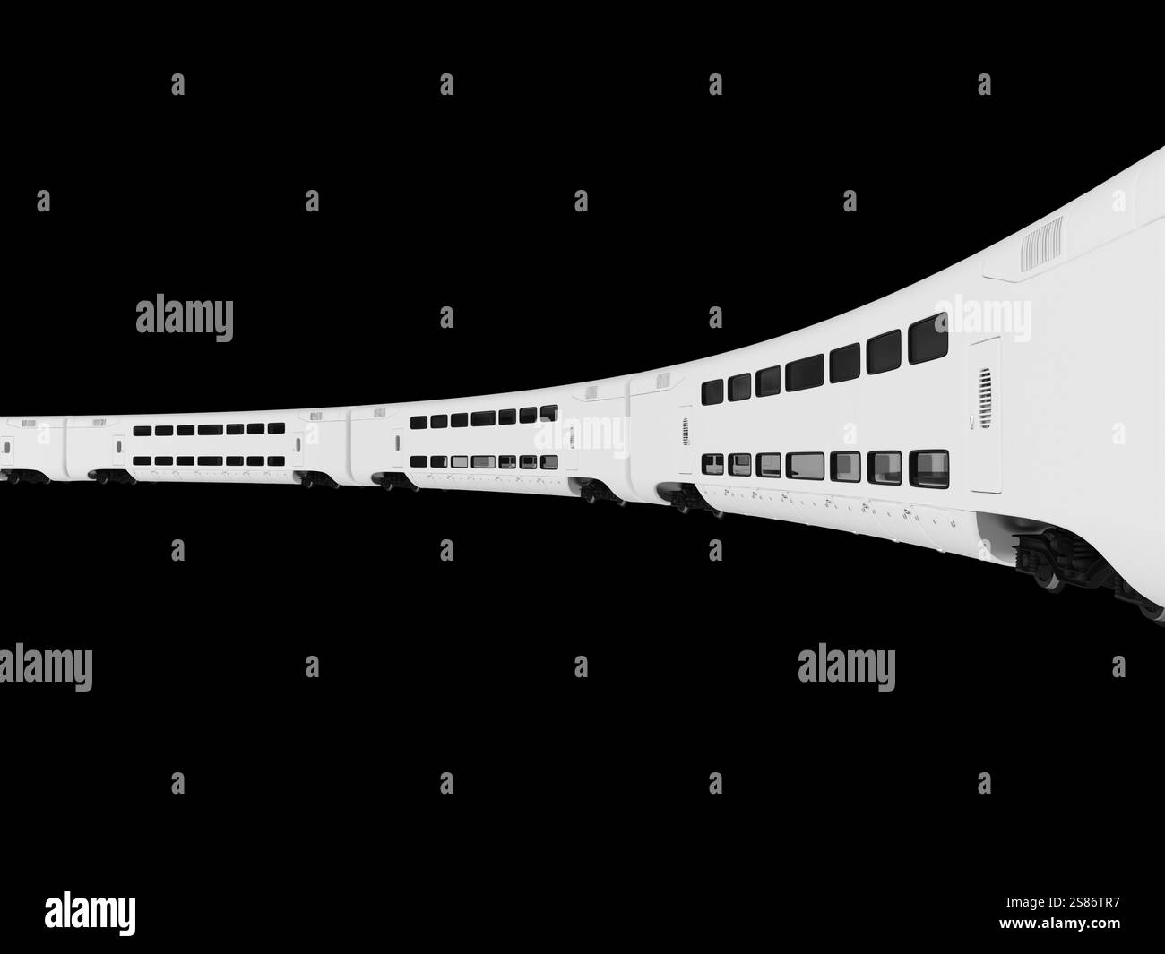 Isolated train on black background Stock Photo - Alamy