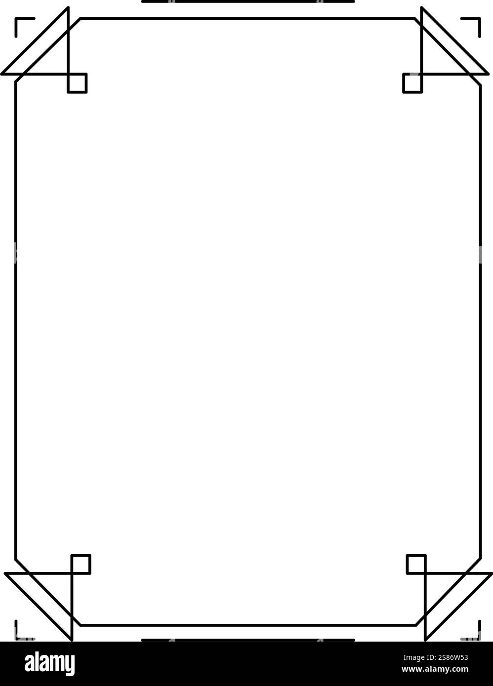 monochrome linear frame Stock Vector Image & Art - Alamy